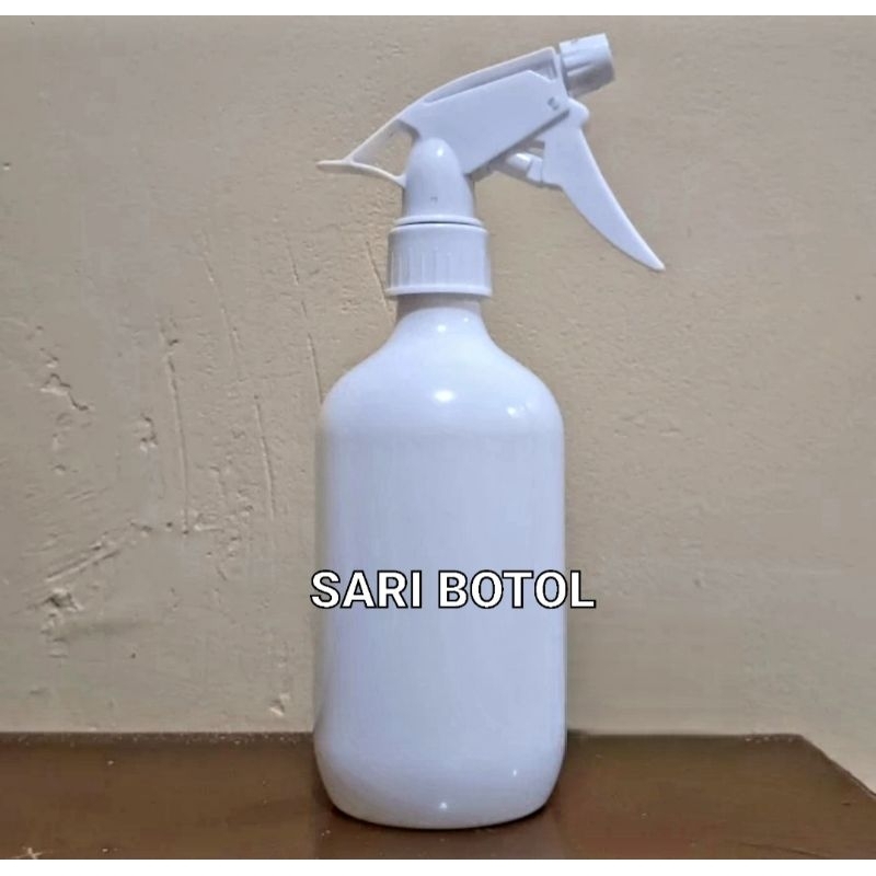 Jual BOTOL SPRAY 500ML PUTIH / BOTOL PET 500 ML MADA TUTUP KISPRAY BIG TRIGER | Shopee Indonesia