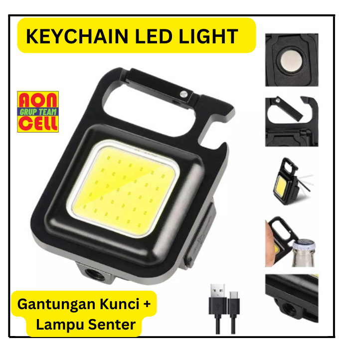Jual KEYCHAIN LIGHT Lampu Senter mini LED Tahan Air Gantungan Kunci ...