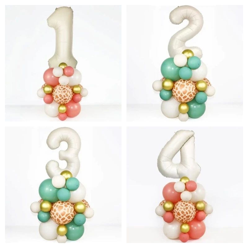 Jual PAKET STAND BALON ANGKA CREAM 80cm | Shopee Indonesia