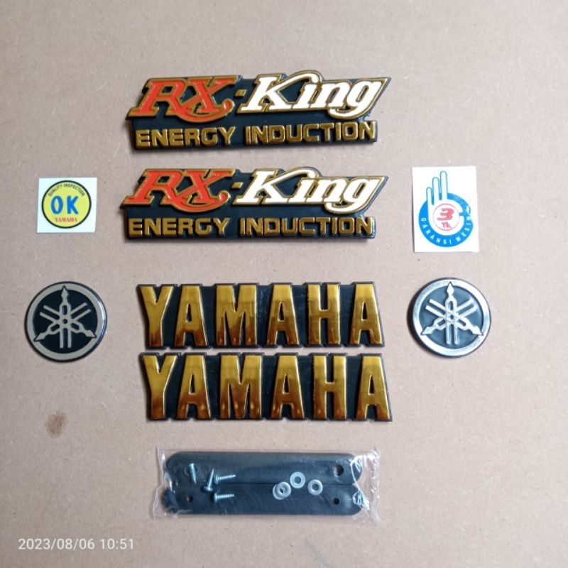 Jual set logo emblem yamaha rx king timbul, emblem atom box rx king ...