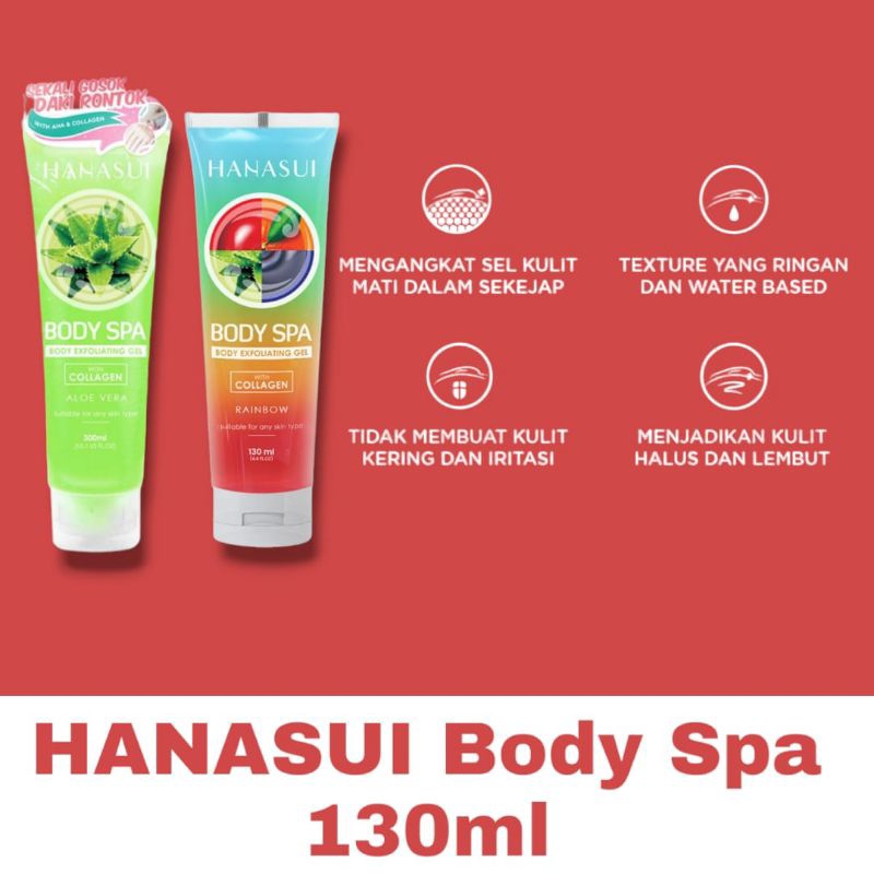 Jual HANASUI Body Spa Exfoliating Gel 130mL | Shopee Indonesia