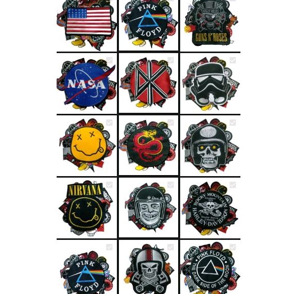 Jual BACKPATCH BACK PATCH MUSIK BAND EMBLEM BORDIR BESAR | Shopee Indonesia