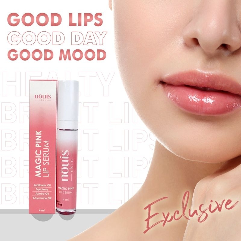 Jual Nouis skin good lip serum magic pink mencegah dan mengatasi bibir ...