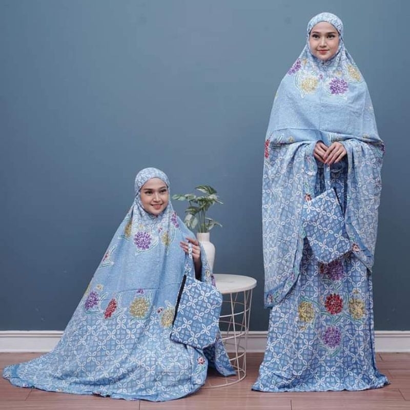 Jual MUKENA BATIK PEKALONGAN WARNA RAYON / SANTUNG SAMITEX JUMBO ...