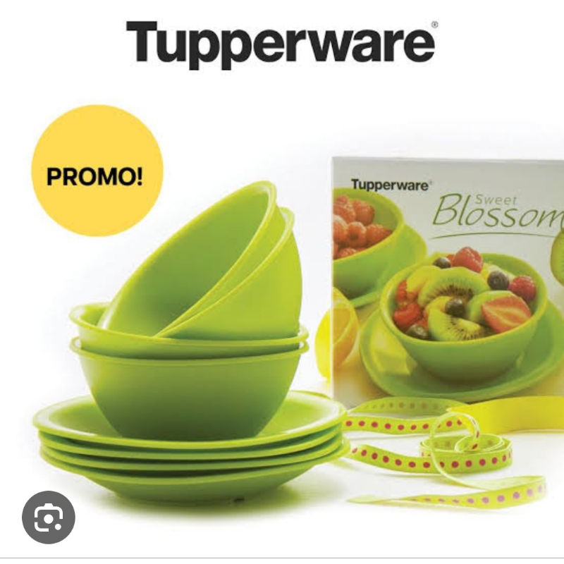 Jual sweet blossom + box tupperware | Shopee Indonesia