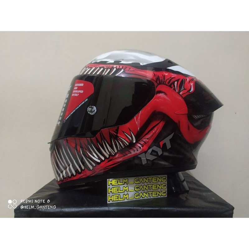 Jual KYT TT COURSE VENOM SERI MARVEL LIMITED EDITION | Shopee Indonesia