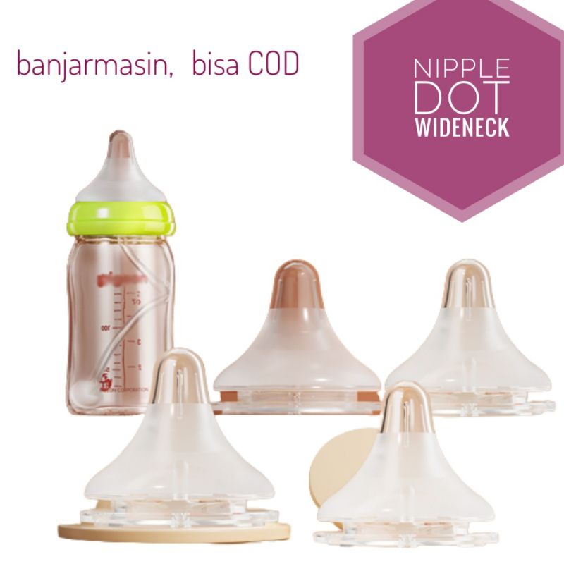Jual Nipple Dot peristaltik Khusus Botol Wideneck Segala Merk | Shopee ...