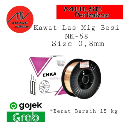 Jual Kawat Las Mig Besi NK-58 0.8mm 15kg | Shopee Indonesia