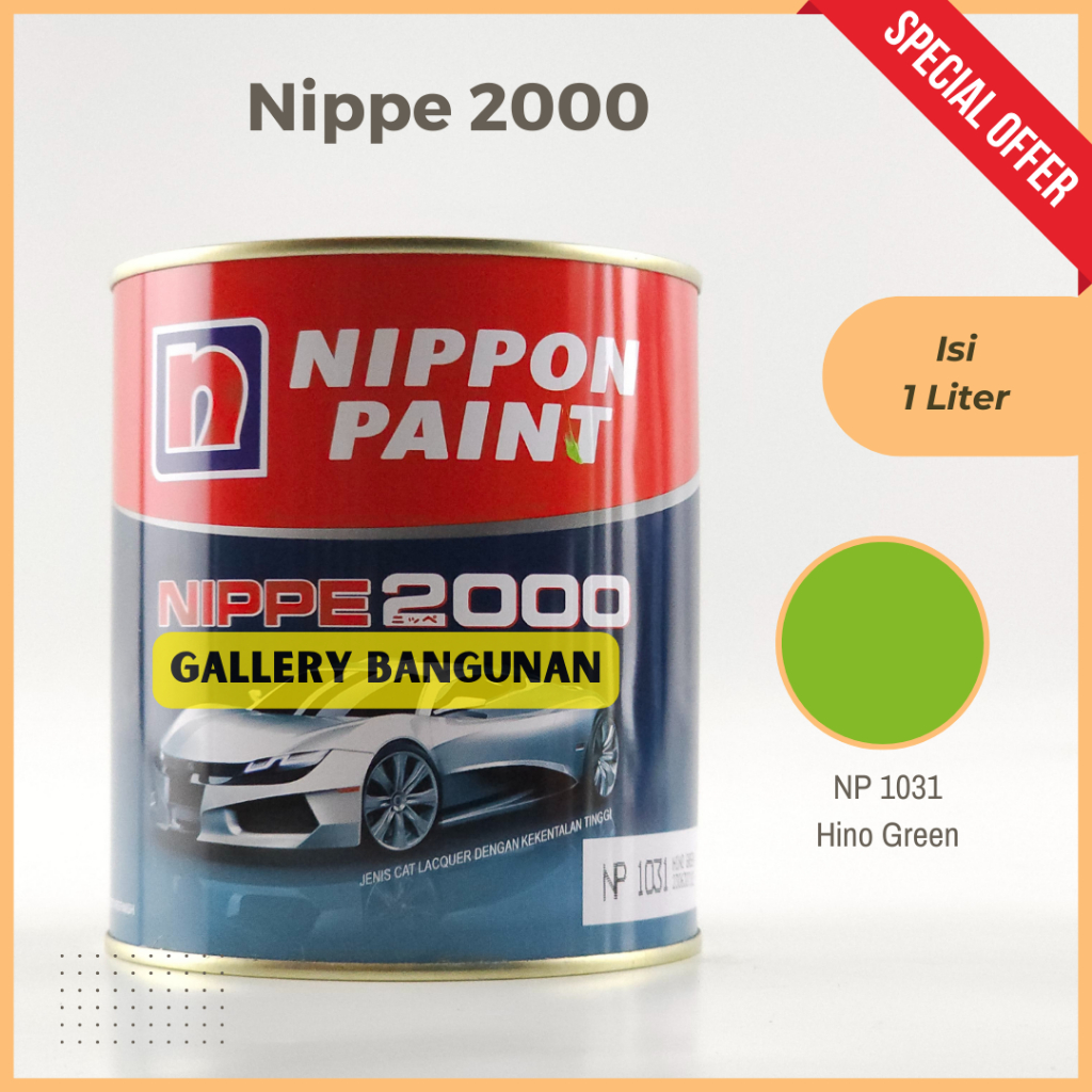 Jual Nippe 2000 Np 1031 Hino Green Cat Kayu Besi NC Nippon Paint Kemasan 1 Liter | Shopee Indonesia
