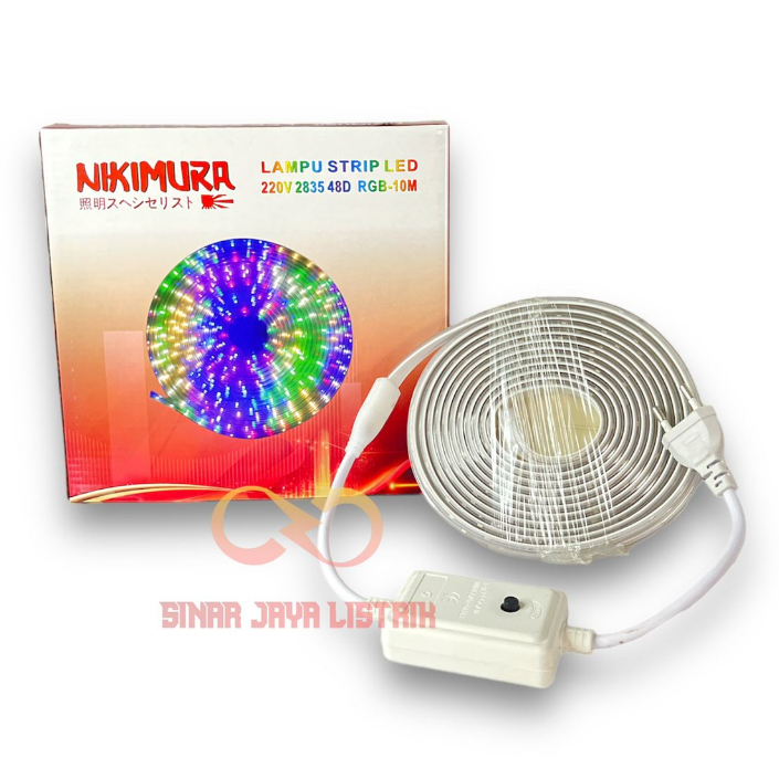 Jual Lampu Led Strip Selang RGB (Red Green Blue) 3528 2835 220V ...