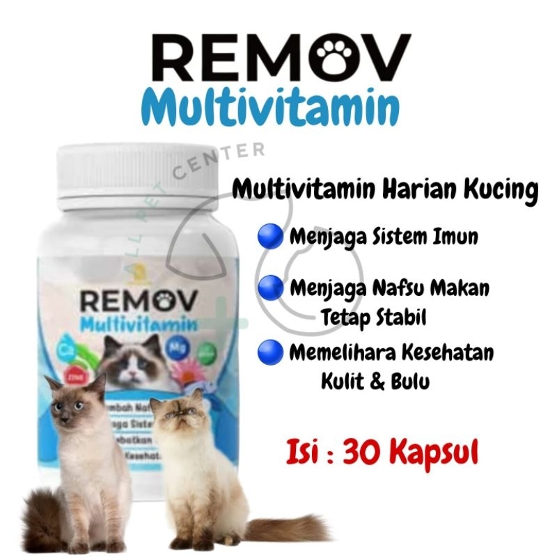 Jual Vitamin Kucing Harian Memelihara Imun REMOV MULTIVITAMIN | Shopee ...