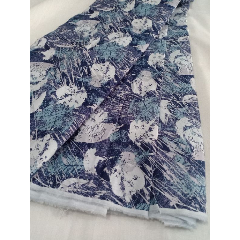Jual KAIN KATUN PARIS MOTIF ABSTRAK DASAR NAVY (125 - 180 cm) | Shopee ...