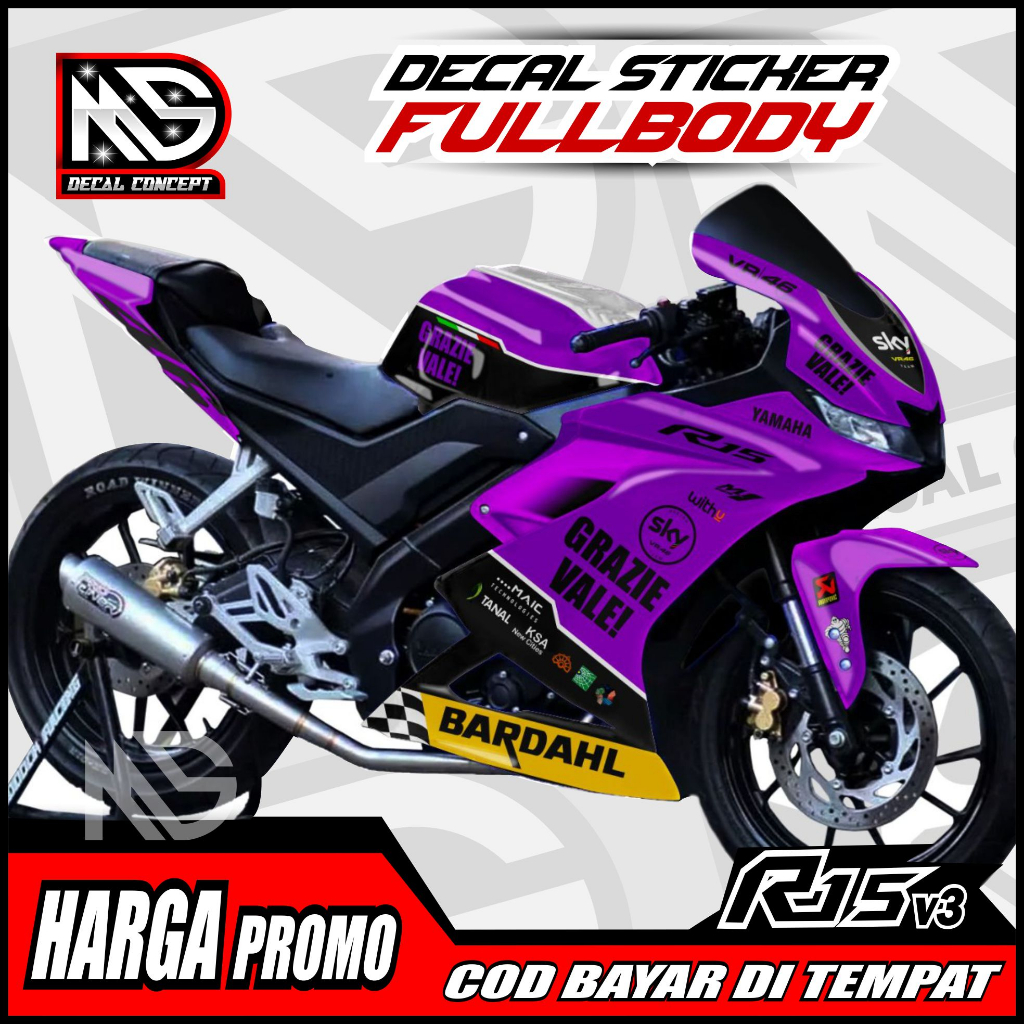 Jual Decal R15 V3 Full Body Stiker R15 V3 Full Body Dekal R15 V3 BISA ...