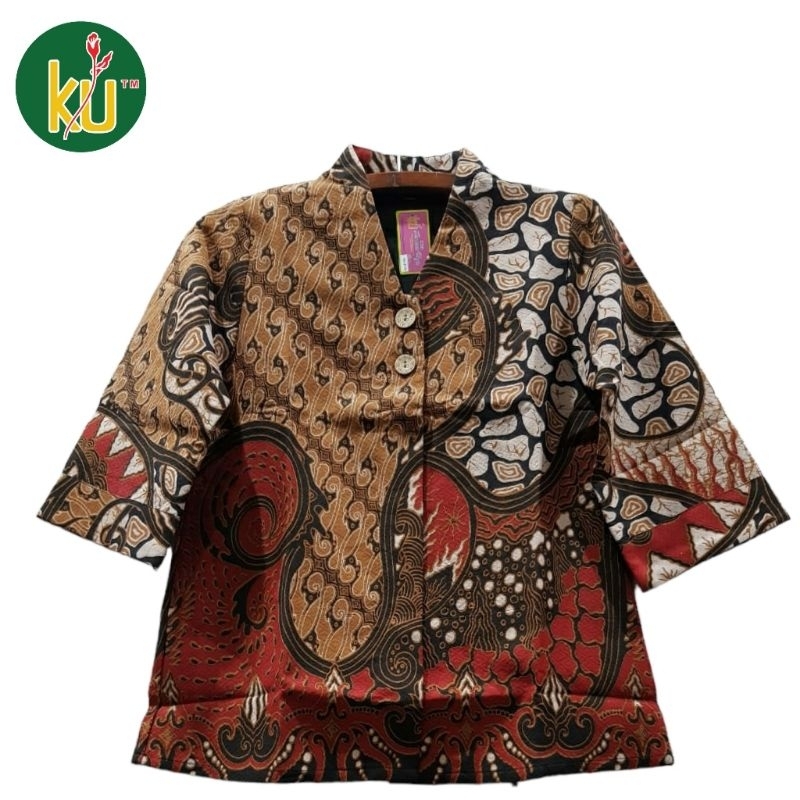 Jual Kencana Ungu Blus Batik Label Violet/Ungu Bahan Dobby | Shopee ...