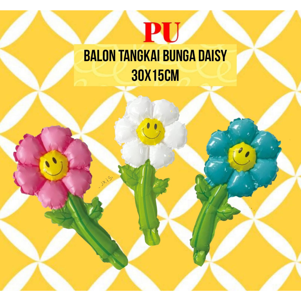 Jual Balon Foil Tangkai BUNGA DAISY / Balon Tongkat Daisy | Shopee ...