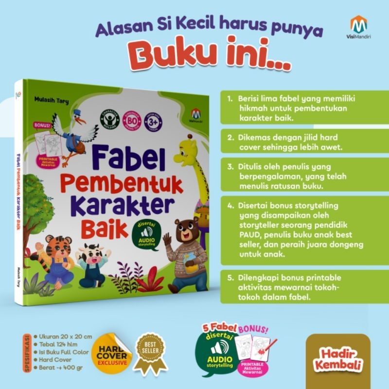 Jual Fabel Pembentuk Karakter Baik Buku Dongeng Cerita Anak Ziyad ...