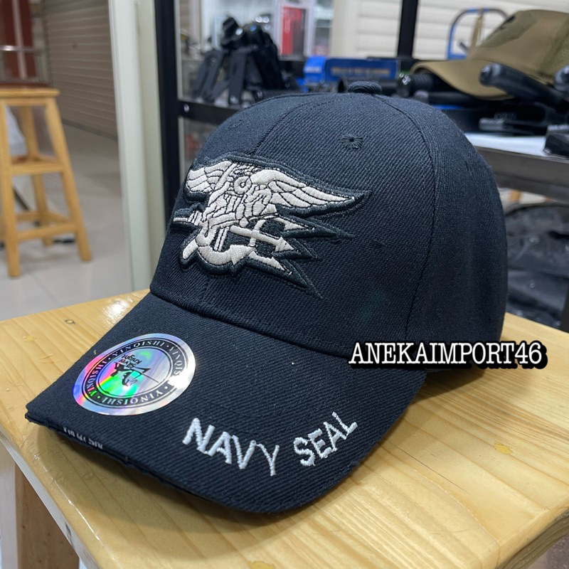 Jual Topi Pria Topi Basebol Navy Seal Hitam | Shopee Indonesia