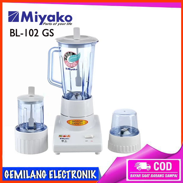 Jual MIYAKO Blender Kaca / Gelas BL-102 GS 3in1 Garansi resmi | Shopee Indonesia
