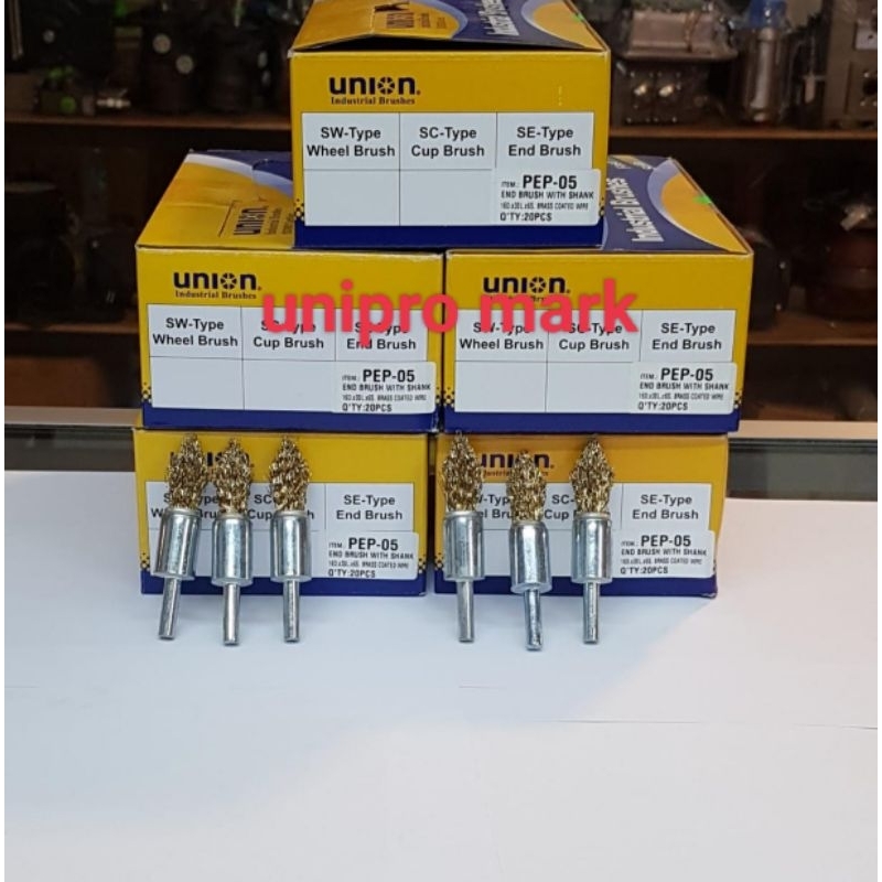 Jual SIKAT PIPA END BRUSH PEP-05/PEP05 KAWAT KUNING COATED 16 MM-5/8 IN UNION | Shopee Indonesia