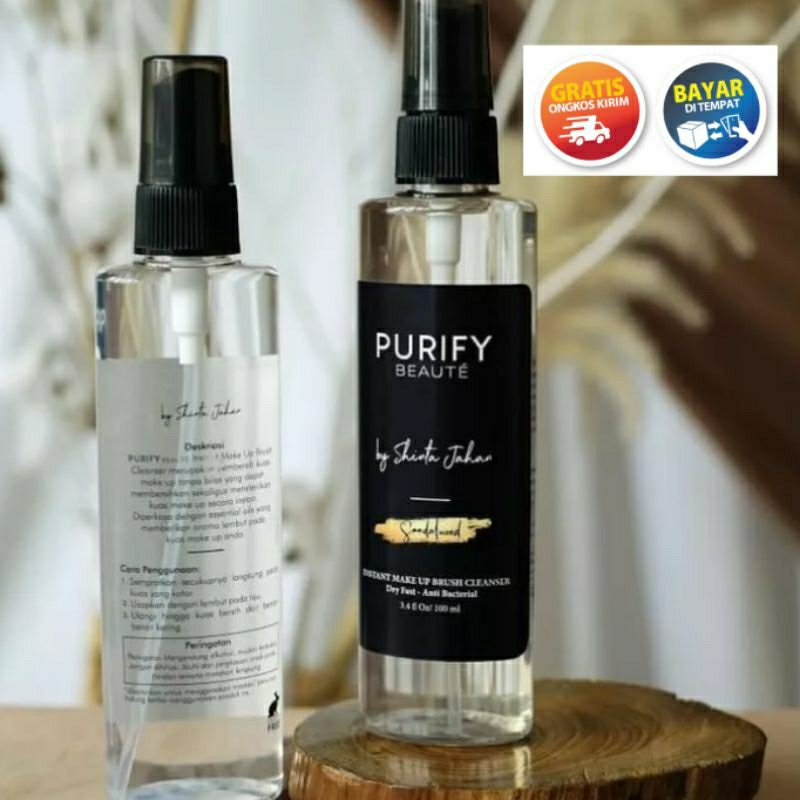Jual Brush Cleaner Purify Beaute Instant Spray Langsung Kering | Shopee ...
