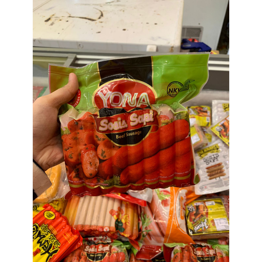 Jual YONA Sosis Sapi Merah (15pcs) | Shopee Indonesia