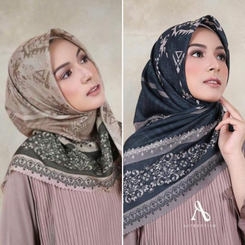Jual HIJAB segiempat Voal motif Premium Terbaru Etnic Series | Shopee Indonesia