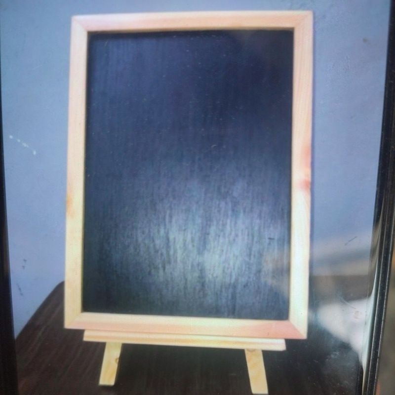 Jual Papan Tulis Kapur Mini Blackboard dengan Stand Untuk Dekorasi Atas ...