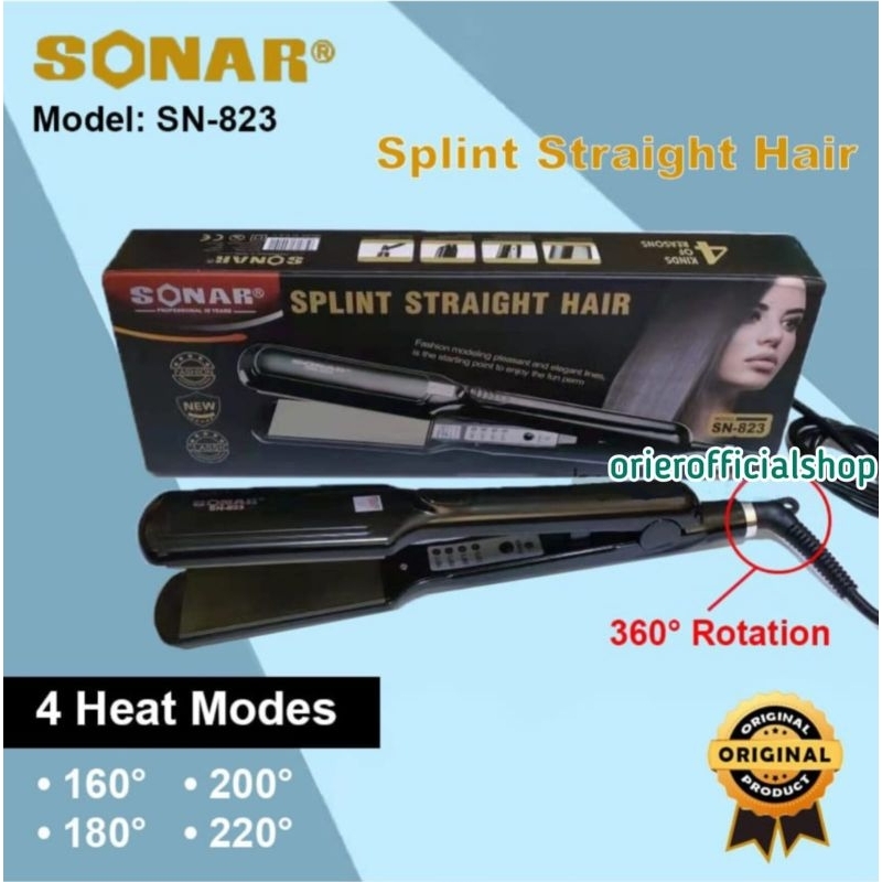 Jual CATOKAN RAMBUT SONAR SN-823 ORI/SNX SN-329/ PELURUS RAMBUT PANAS 360° ROTATE KABEL MEMUTAR ...