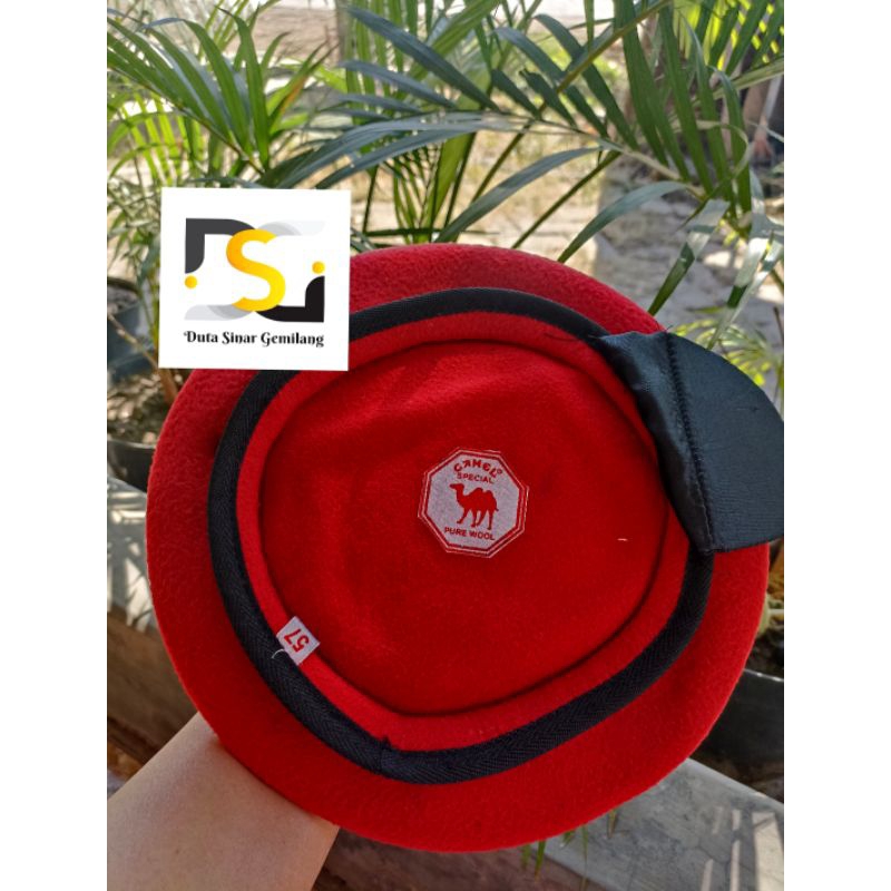 Jual Topi Baret / Kabaret Camel Merah Koppasus Pemuda Pancasila ...