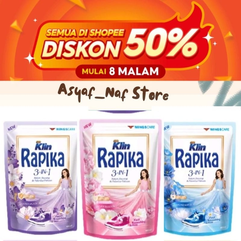Jual RAPIKA 3 Pack ( Isi 400 / Pack ) | Shopee Indonesia