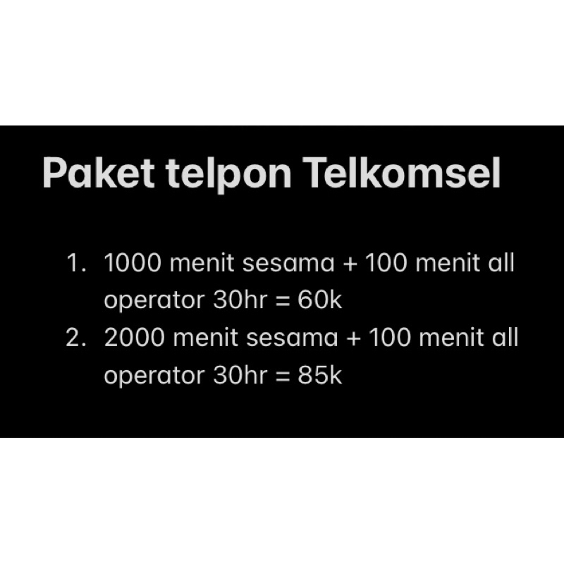 Jual Paktel / TM / Paket Telpon / Paket Nelpon Telkomsel | Shopee Indonesia