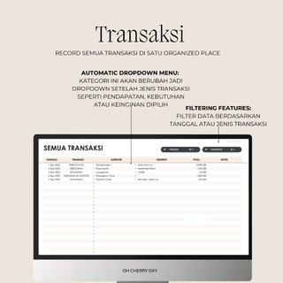 Jual 50 30 20 Budget Tracker, Budget Spreadsheet, Laporan Keuangan ...