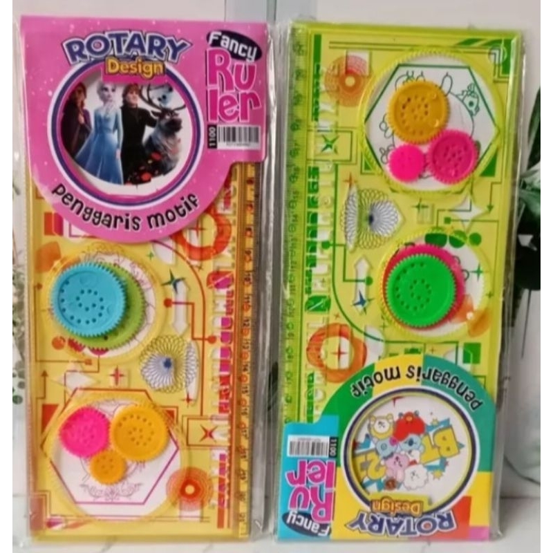 Jual Penggaris rotary putar aestetic unik pola | Shopee Indonesia