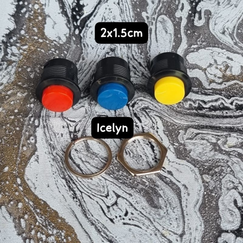 Jual Push On Besar Button 2 Pin Besar Warna 2P | Shopee Indonesia