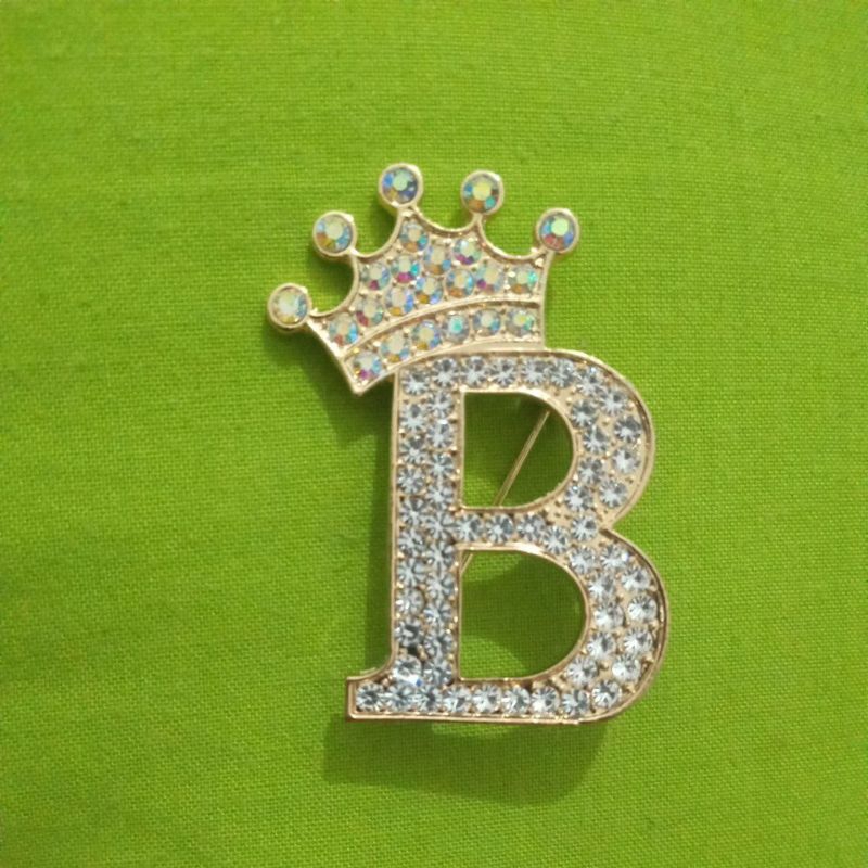 Jual Bros inisial B warna gold | Shopee Indonesia