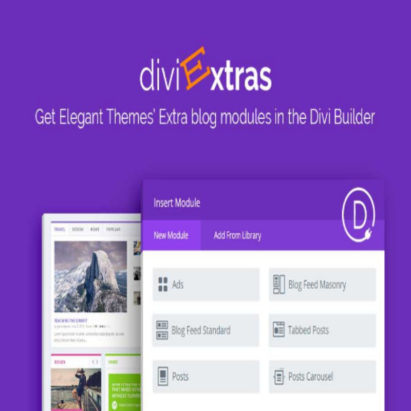 Jual Divi Extras - Extra Theme Blog Modules Added To Divi Builder | Shopee Indonesia