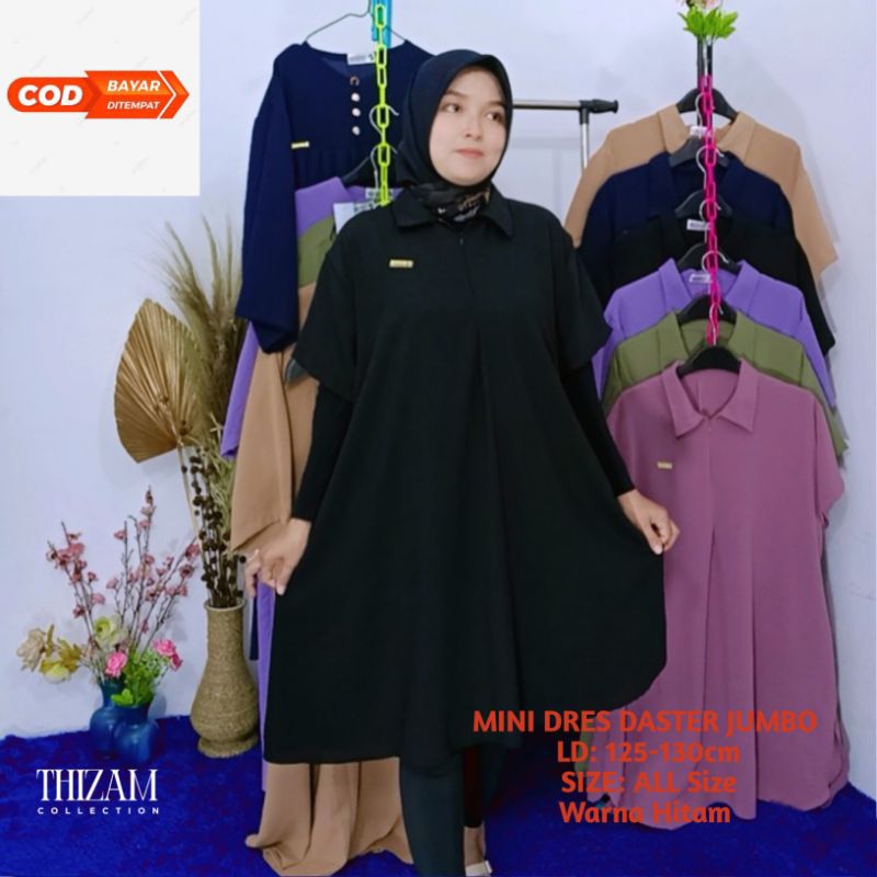 Jual Mini dress Jumbo LD120/mini dress Korea/Mini Dress kekinian/Jumbo ...