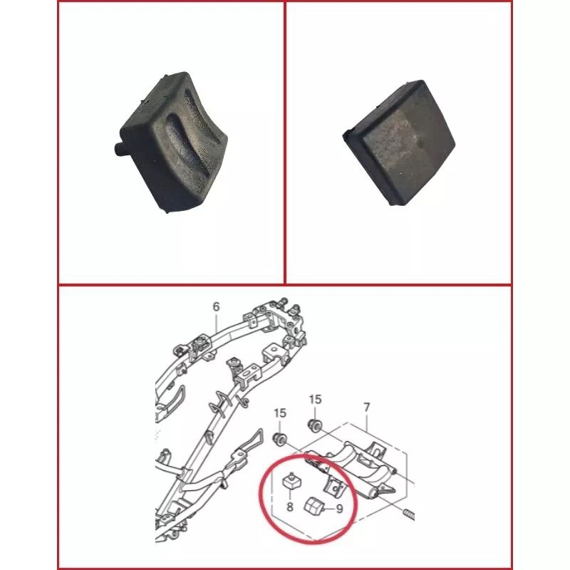 Jual Karet (Rubber Link Stopper) – karet monting Mounting Honda BeAT ...
