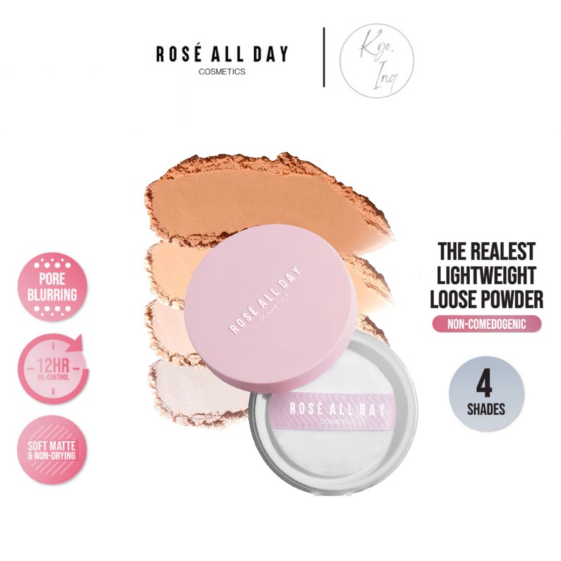 Jual ROSE ALL DAY - The Realest Lightweight Loose Powder | Shopee Indonesia