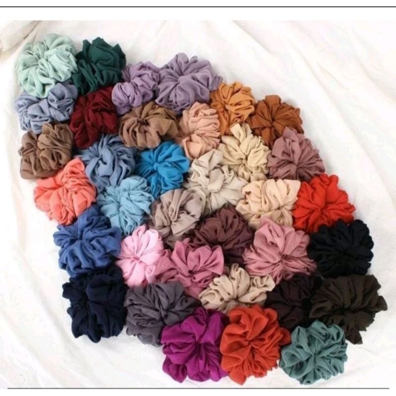 Jual IKAT RAMBUT CEPOL HIJAB SCRUNCHIE | Shopee Indonesia