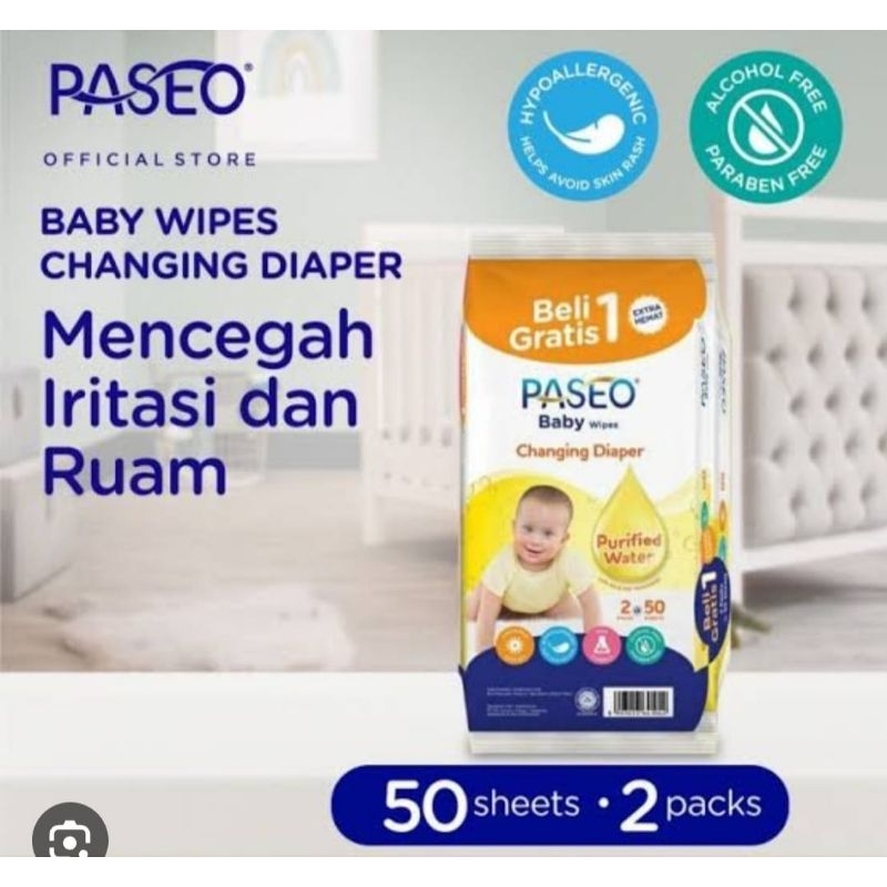Jual Tisu basah Paseo bundleb beli 1 gratis 1 | Shopee Indonesia