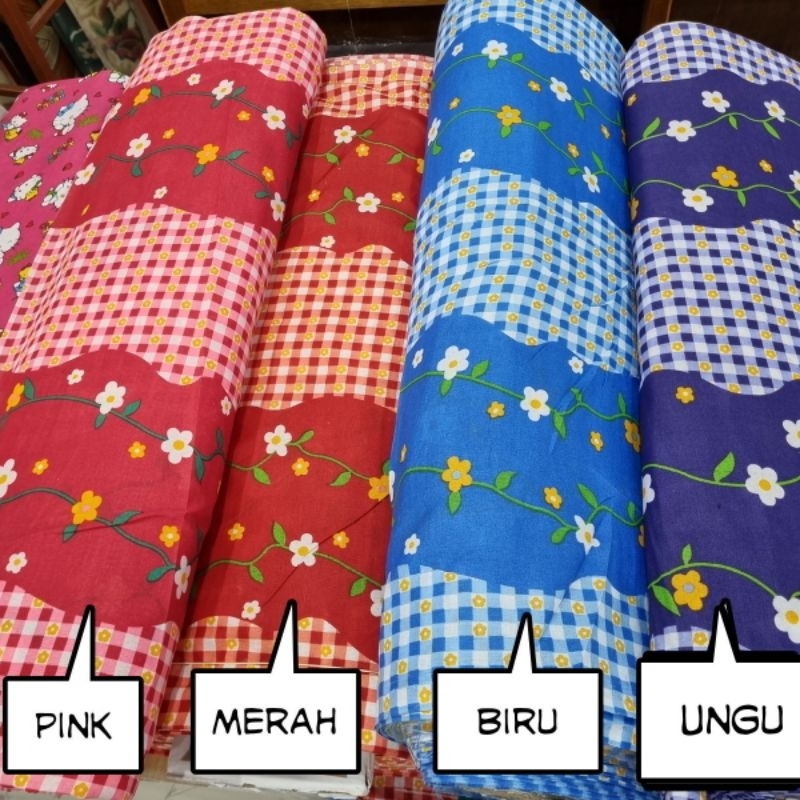 Jual Kain kasur bantal guling kapuk (Harga per 0,5m) | Shopee Indonesia