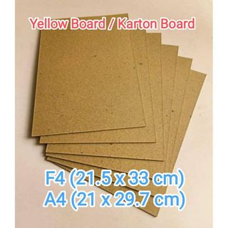 Jual Yellow Board / Karton Board Ukuran A4 & F4 | Shopee Indonesia