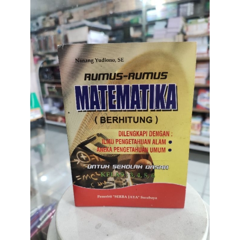 Jual Rumus rumus matematika untuk SD kelas 3,4,5 dan 6. ukuran kecil ...