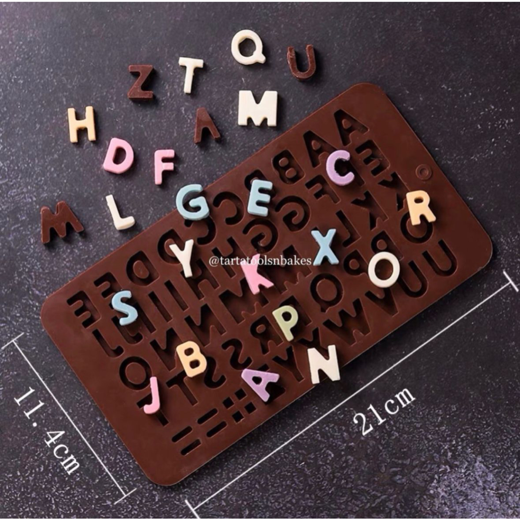 Jual Cetakan Huruf Letter Alphabet | Cetakan Pagar / Coklat Bar 12 ...