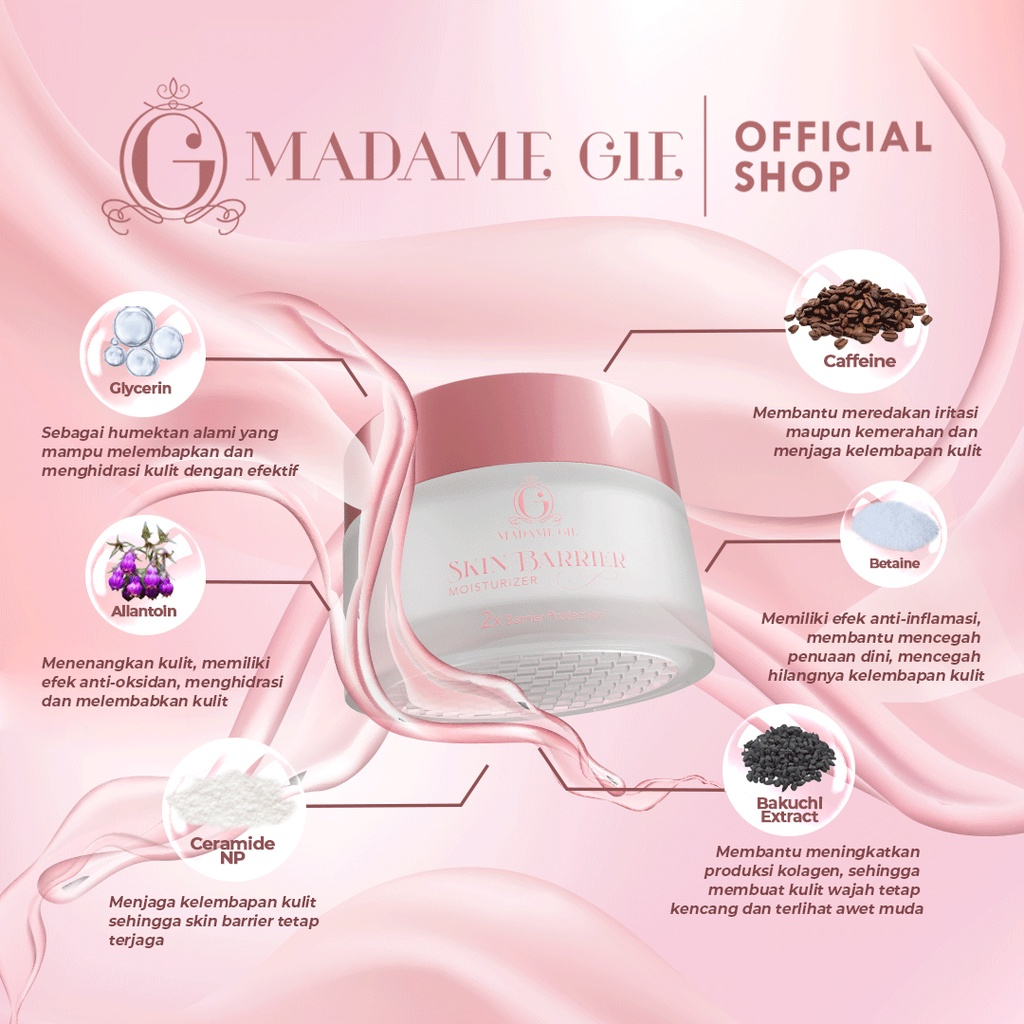 Jual Madame Gie Skin Barrier Moisturizer - Ceramide Repair Skincare Pelembab Gel Ceramide 50 ml ...