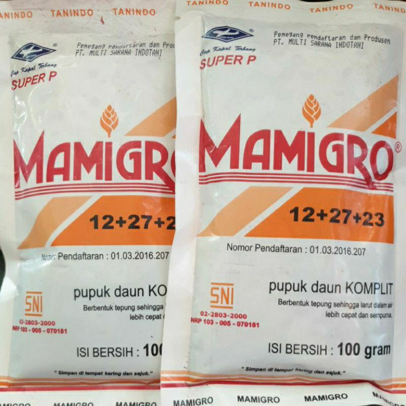 Jual Pupuk daun komplit MAMIGRO 100gram | Shopee Indonesia