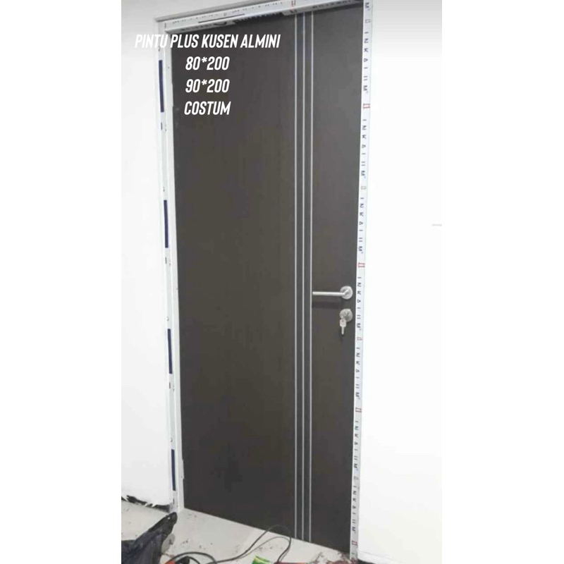 Jual Satu Set Pintu plus Kusen Almini / Pintu Plus Kusen Alumunium ...