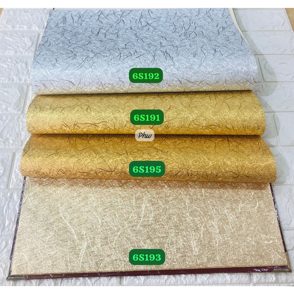 Jual WALLPAPER DINDING POLOS SERAT BENANG GOLD SILVER LOUVRE | Shopee ...