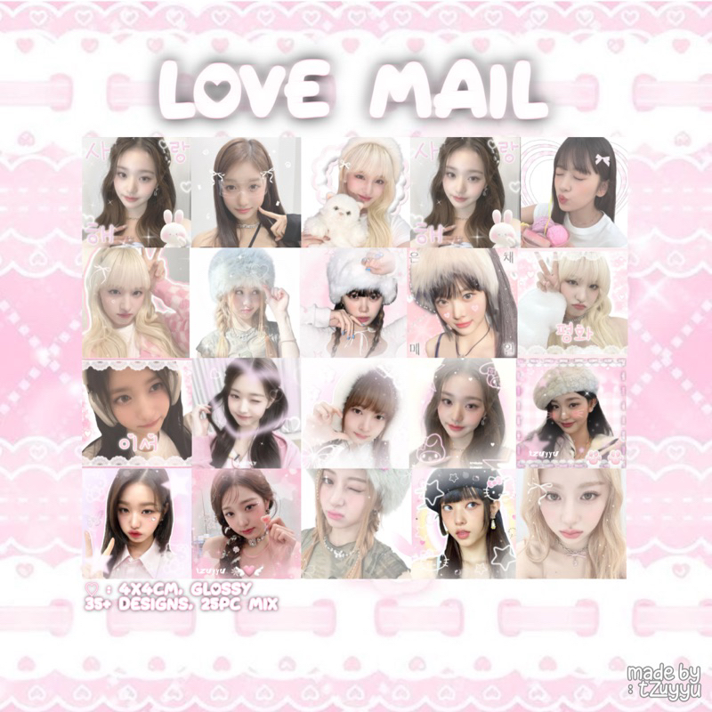 Jual [ready] kpop love mail stickers mix ♡ ive newjeans le sserafim | Shopee Indonesia